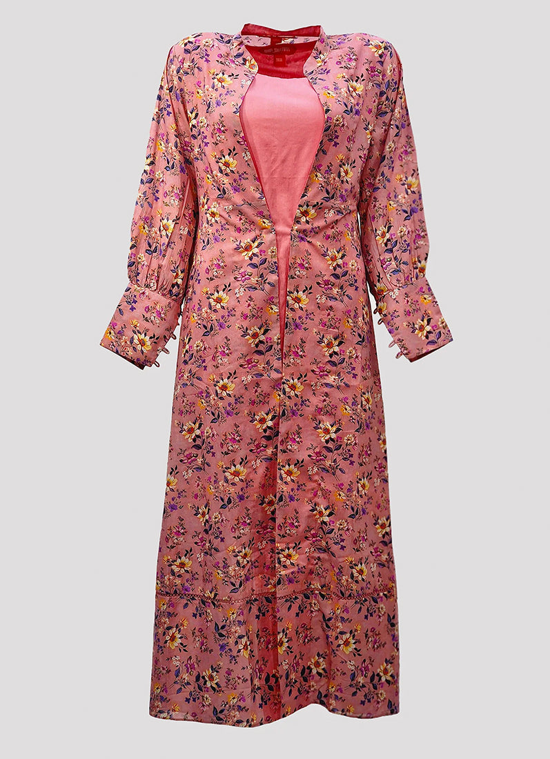 Buy Pink Jacket Suit Set in UK - Diya Online