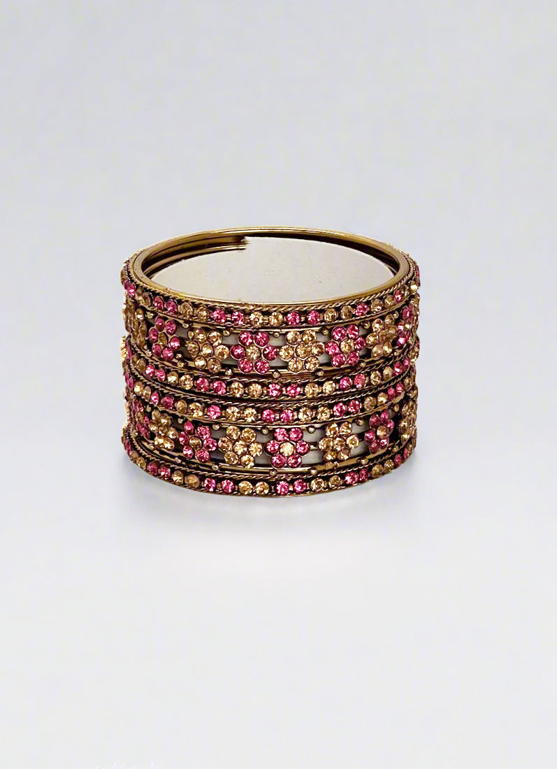 Buy Baby Pink Bangle Set in UK - Diya Online