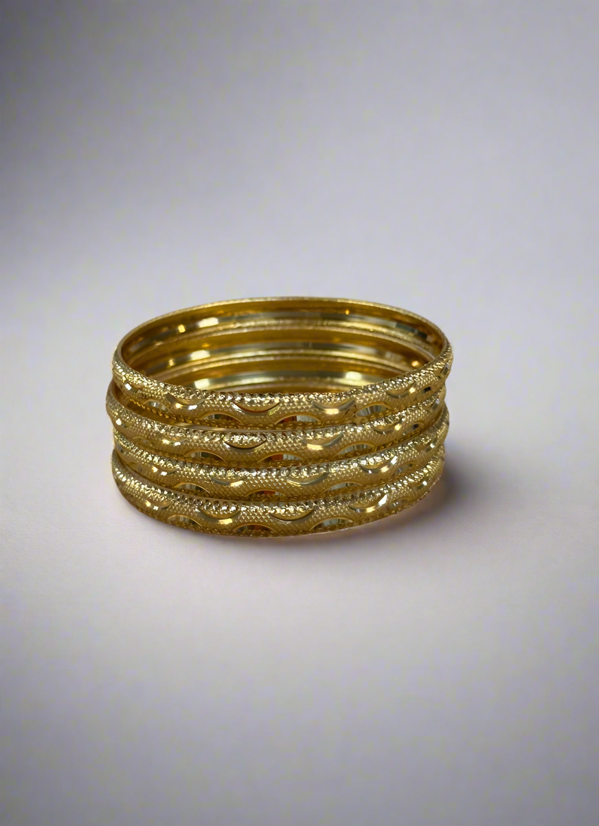 Buy Traditional Gold plated bangle Set in UK - Diya Online