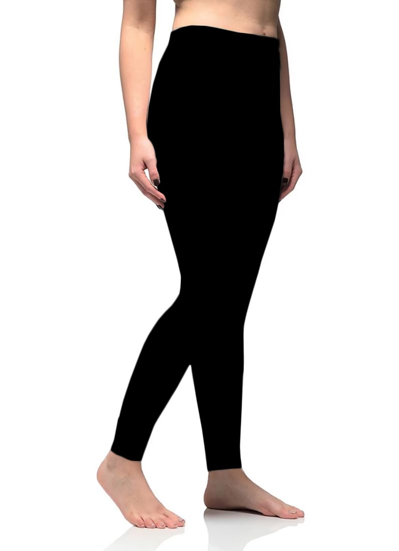 Buy Black Lycra Leggings in UK - Style ID: DLG-36-BK-L/XL - Diya Online